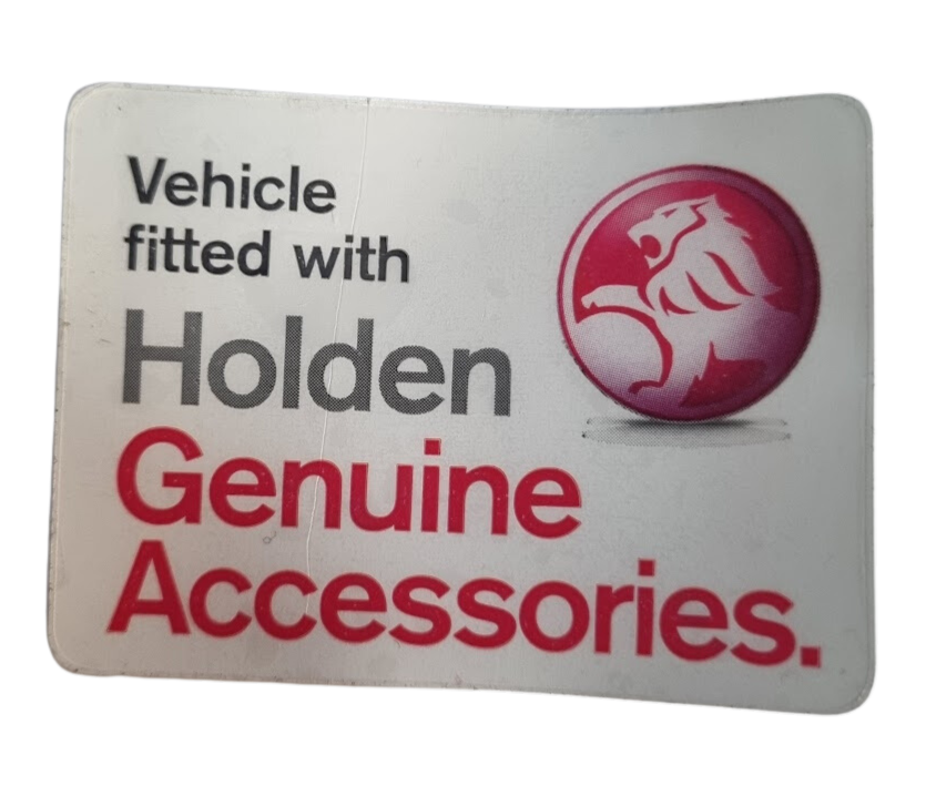 NOS Holden Commodore Fitted With Genuine Accessories Window Dealer Decal