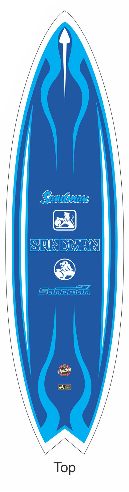 Pre Order Licensed HOLDEN SANDMAN Tribute Windsor Blue Fibreglass ...