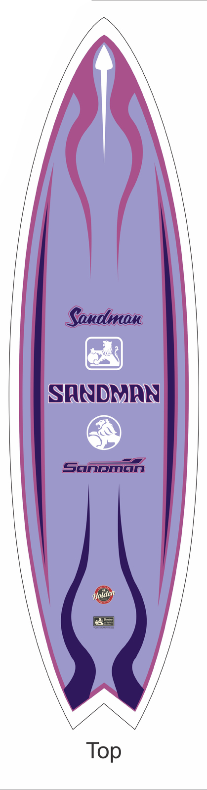Pre Order Licensed HOLDEN SANDMAN Tribute Royal Plum Fibreglass ...
